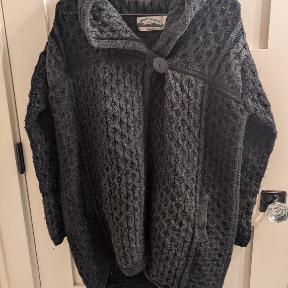 Aran Crafts | Sweaters | Aran Crafts Merino Wool Cable Knit Cardigan ...